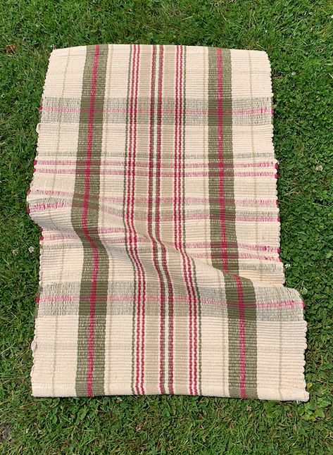 Cotton Rug, Cranberry and Sage – PENNEY & COMPANY