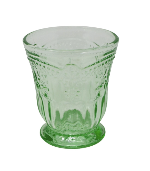 Set of Six Green Reproduction Depression Glass Tumblers – PENNEY & COMPANY