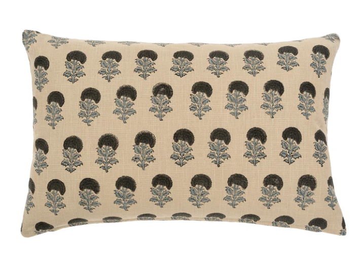 Tara Block Print Pillow – PENNEY & COMPANY